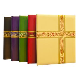 CEREMONIAL FOLDERS WITH EMBOSSED CROSS DESIGN
