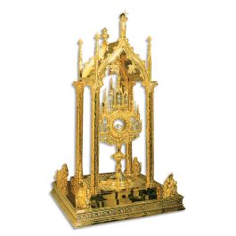 Monstrance #7299, Gold Plated Brass